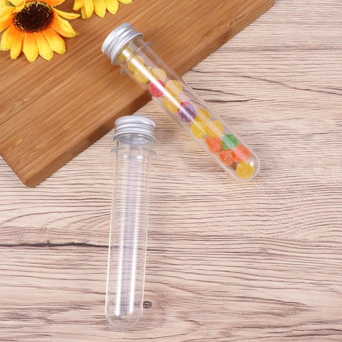 Set of 3 Plastic Test Tubes with Screw Caps Container Laboratory | eBay UK