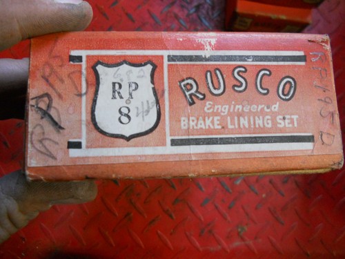 RUSCO BRAKE LINING SET RP8 8PC #9525 | eBay