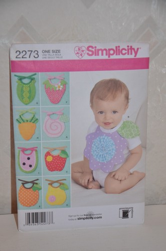 Simplicity #2273 - Infant Baby Bibs - 8 styles- Fruits & Vegetables ...