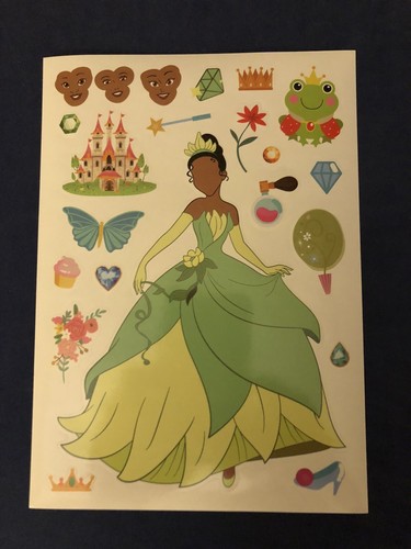 1 Sheet Make Your Own Princess Face Stickers for Kids Princess ...