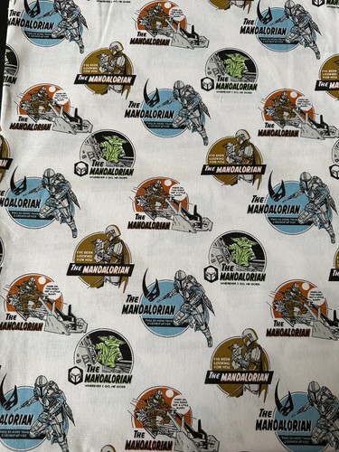 Star Wars Mandalorian Comic Coins Cotton Fabric by the Half Yard 18" x ...