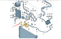 Genuine New Engine Coolant Pipe For Audi A4A5A6A7A8Q5Q7 6-Cylinder ...