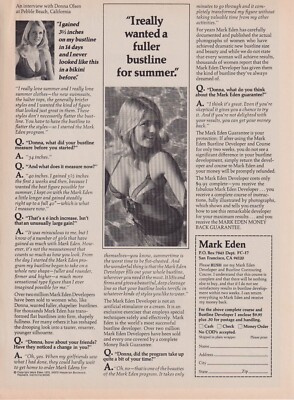 Mark Eden Ads In Print Advertising (1970-1979) for sale | eBay