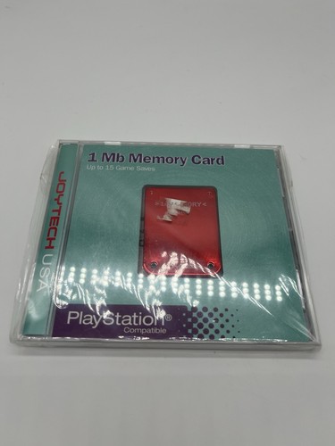 NEW SEALED Joytech USA Playstation 1 Compatible 1MB Memory Card RED | eBay