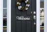 Hello welcome Door Vinyl Decal Sticker Front Door Decal Decor Welcome ...