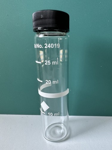 6 Hach 24019 Glass Sample Cell 25 Mm Round 10-20-25 Ml Marks (pack of 6 ...