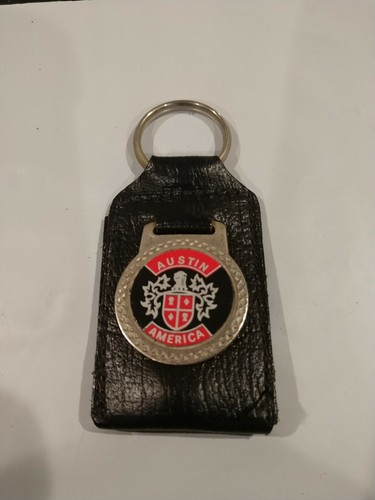 NOS Vintage Leather Austin America Key Chain Fob Ring Holder Keychain ...