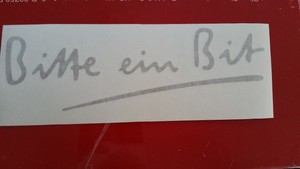 Bitte Ein Bit Aufkleber in Werbeaufkleber günstig kaufen | eBay