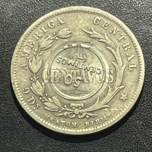 Costa Rica 1923 50 Centimos Silver Coin: Host 1890 25 Centavos | eBay