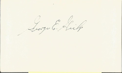 George Gick autographed 3 x 5 index card MLB Guaranteed to Pass | eBay