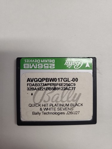 Bally QUICK HIT PLATINUM BLACK AND WHITE SEVENS software Alpha Slot ...