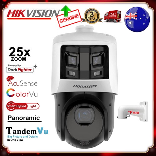 Hikvision 6MP+4MP TandemVu 25x Zoom PTZ Camera Colorvu+IR Panoramic IP ...