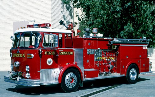 FIRE APPARATUS SLIDE EUREKA CA 1962 CROWN FIRECOACH KODACHROME | eBay