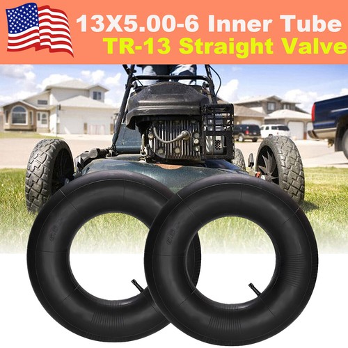 Pair 13X5.00-6 13X6.50-6 Lawn Mower Tire Inner Tube TR13 Valve Stem ...