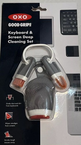 OXO Good Grips Keyboard & Screen Deep Cleaning Set for Computer Laptop ...