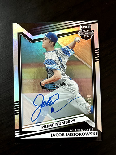 Jacob Misiorowski 2022 Elite Extra Edition Autograph Prime Numbers /190 ...