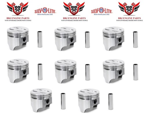 Chevrolet GMC 327 SBC 1962 - 1969 Silvolite Flat Top Pistons | eBay