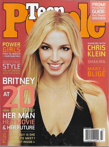 BRITNEY SPEARS - Teen PEOPLE Magazine March 2002 - LIKE NEW - No Label ...