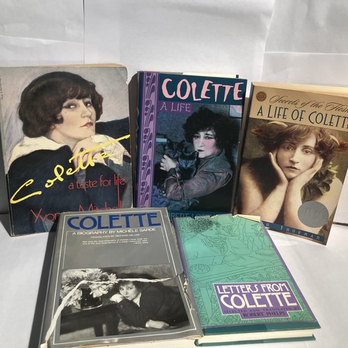 Log Of 5 Colette Books Letters, Secrets Of The Flesh A Taste For Life ...