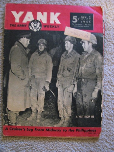 Yank Magazine Lot of 2 - 1943 & 1945 - VINTAGE WWII Army Military - IKE ...