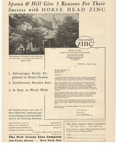 1927 The New Jersey Zinc Company Advertisement New York City | eBay