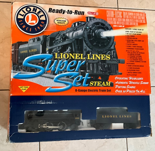Lionel O-Gauge Electric Train N7-11027 Set Vintage 2007 Super Set Steam ...