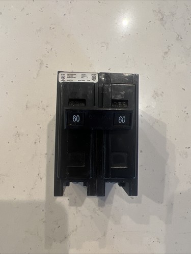 New Circuit Breaker Cutler Hammer BAB2060 BA260 60 Amp 2 Pole Bolt on ...