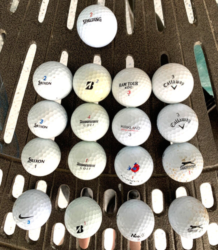 ASSORTED VARIETY OF GOLF BALL MODELS 17 USED GOLF BALLS C8 | eBay