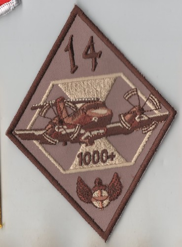 Royal Air Force 14 Sqn Shadow R1 1000 Hours patch , desert | eBay