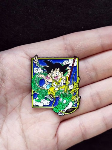 Dragon Ball Goku and Shenron Hat Lapel Pin Enamel Metal Badge Figure ...