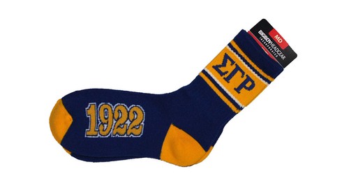 Sigma Gamma Rho Socks Blue | eBay