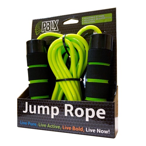 PBLX Pure Body Logix Jump Rope Adjustable Weighted Speed Rope 9ft 1 ...