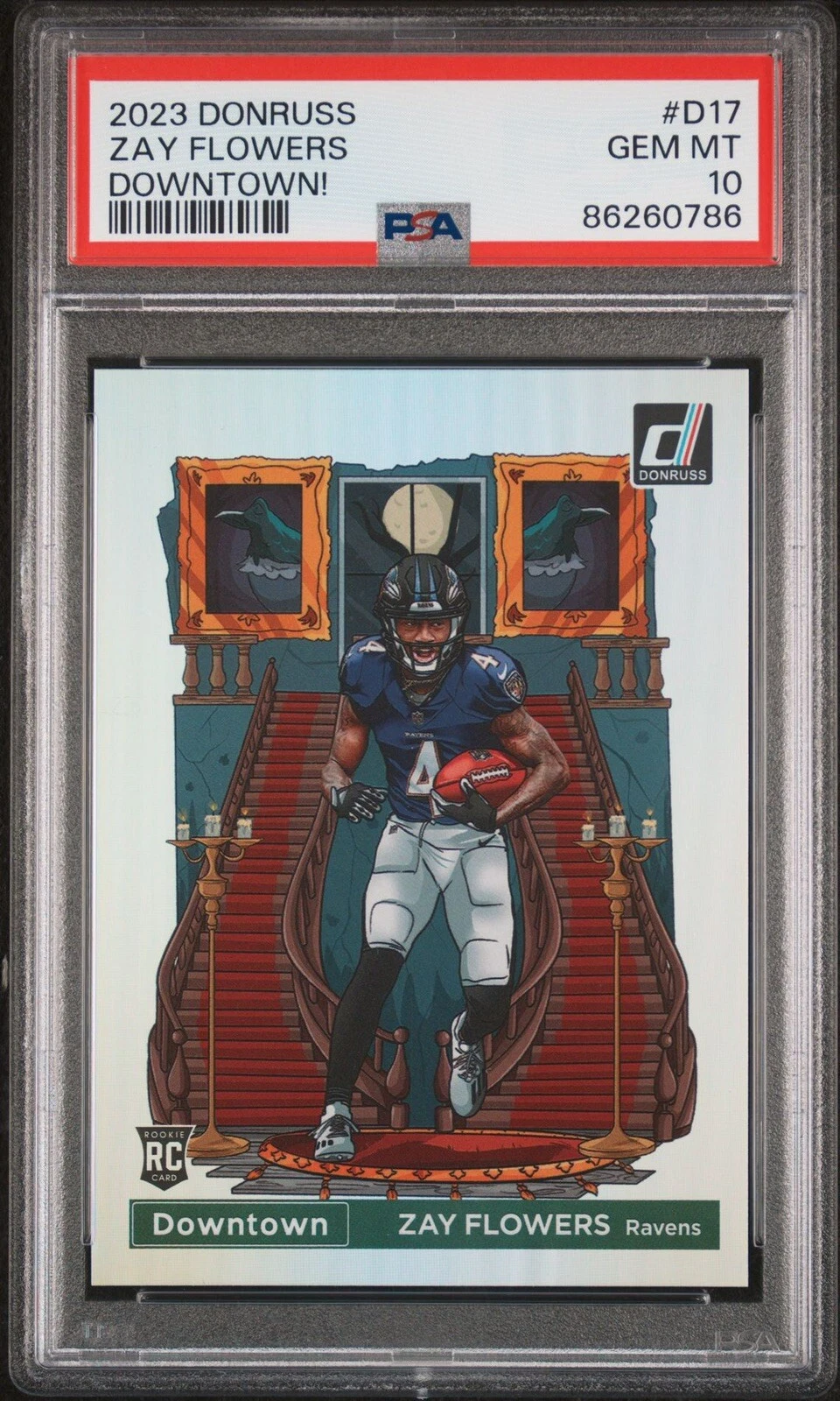 Zay Flowers 2023 Donruss #D-17 Downtown /(SSP) PSA 10 Price Guide ...