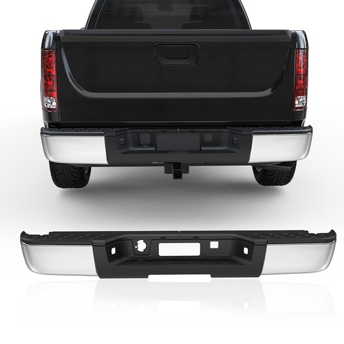 Chrome Rear Bumper Step Pads For 2007-2013 Chevy Silverado GMC Sierra ...