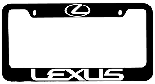 Lexus Logo Black Metal License Frame Car Theme | Front | Plastic ...