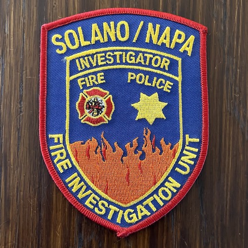 Solano / Napa County California Fire Arson Investigation Unit Police ...