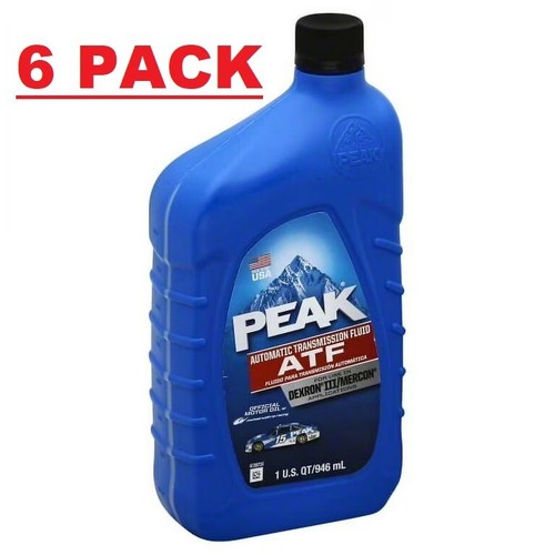 PEAK TRANSMISSION FLUID / DEXRON III/MERCON ATF AUTOMATIC - Lot Of 6 ...