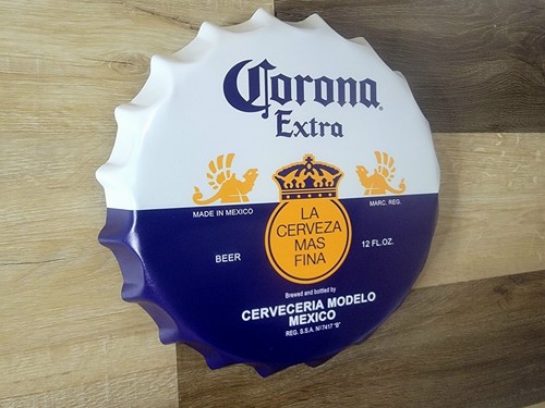 Large Corona Extra Beer Bottle Cap Metal Sign Man cave Bar Decor Sign ...