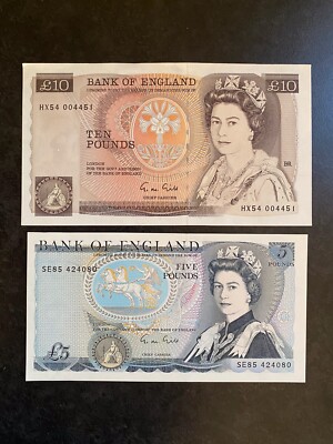 100 US Small Size Paper Money Notes Genuine Bank Of England £1 Note ...