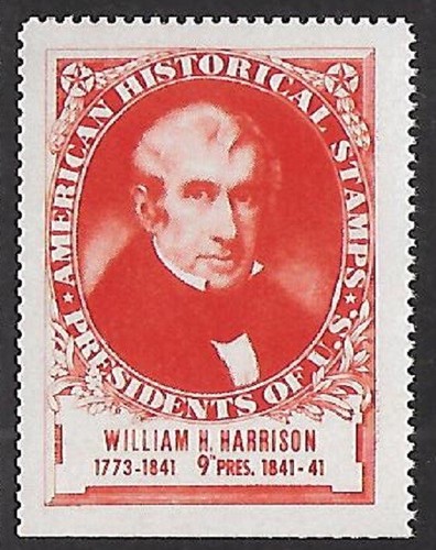 American Historical Stamps:9th U.S. President William Harrison 1773 ...