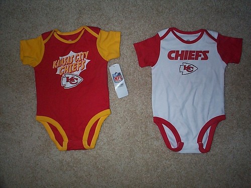 (2) Kansas City KC Chiefs nfl INFANT BABY NEWBORN Jersey Shirt 18M 18 M ...