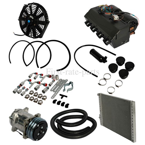 12V Universal Underdash Air Conditioner A/C Kit for RV Camper Truck Van ...