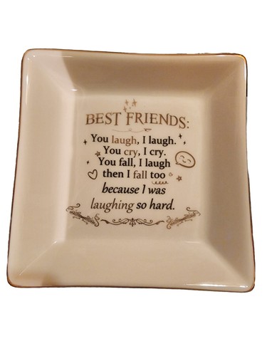 ***Best Friends Jewelry Trinket Tray - Cute Quote*** | eBay