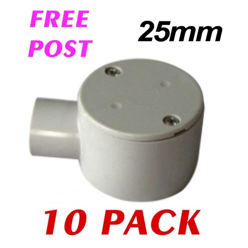 25mm - 1 Way Conduit Box (10 Pack) Electrical Conduit Fittings Free ...