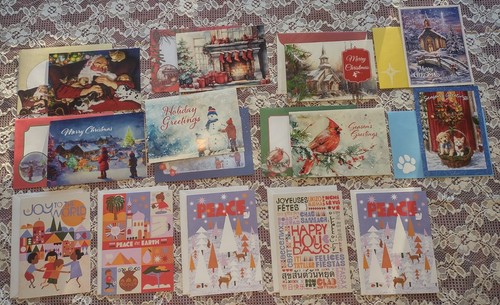 Lot of 13 Variety Christmas Cards w/Envelopes-NEW | eBay
