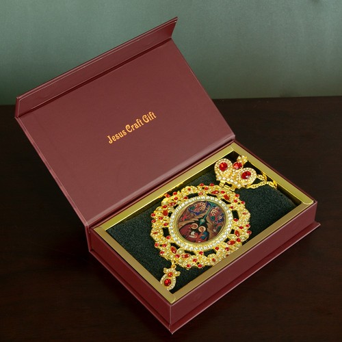 Orthodox Church Cross Pendant Jesus Icon Chest Necklace Prayer ...