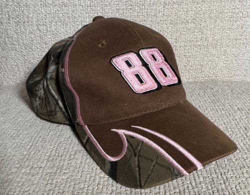 Dale Earnhardt Jr Hat, Cap NASCAR Racing #88 Camouflage Pink Ladies ...