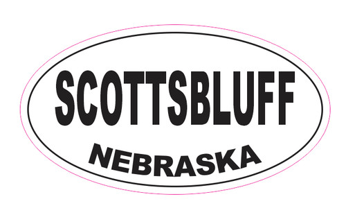 Scottsbluff Nebraska Oval Bumper Sticker D7032 Euro Oval | eBay
