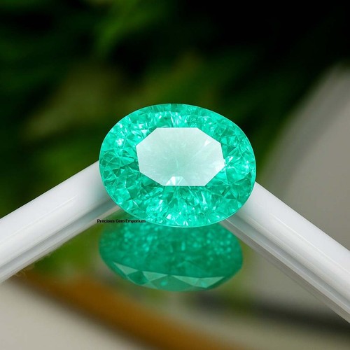 8.20Ct Natural Green Emerald Oval Shape Best Quality Certified Loose ...