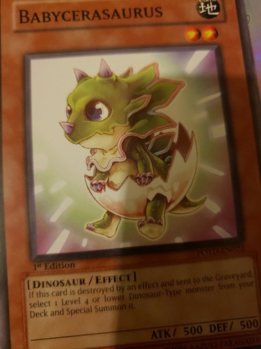 Yugioh! Babycerasaurus - POTD-EN022 - Common - 1st Edition Near Mint ...
